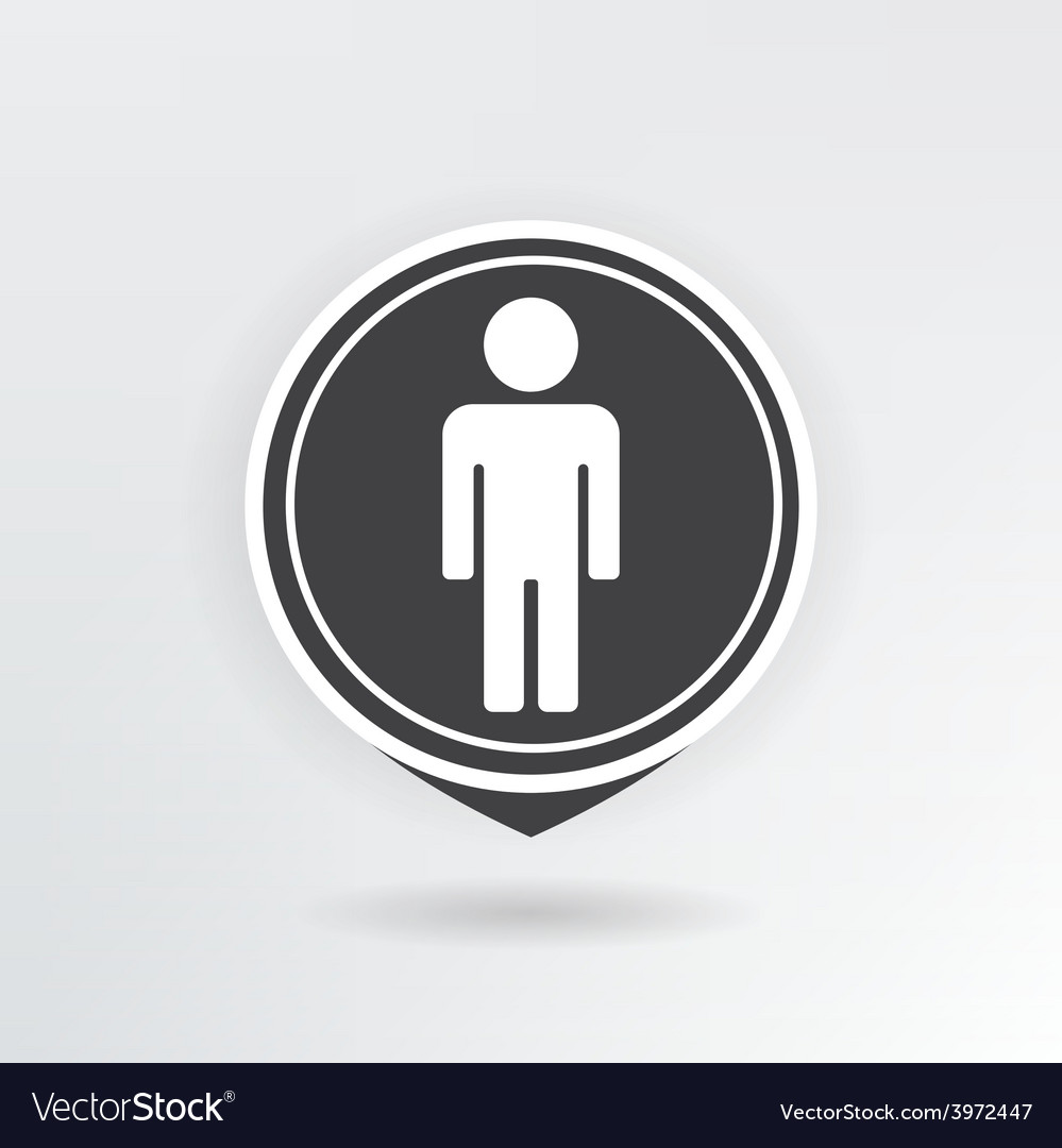 Human map pointer Royalty Free Vector Image - VectorStock