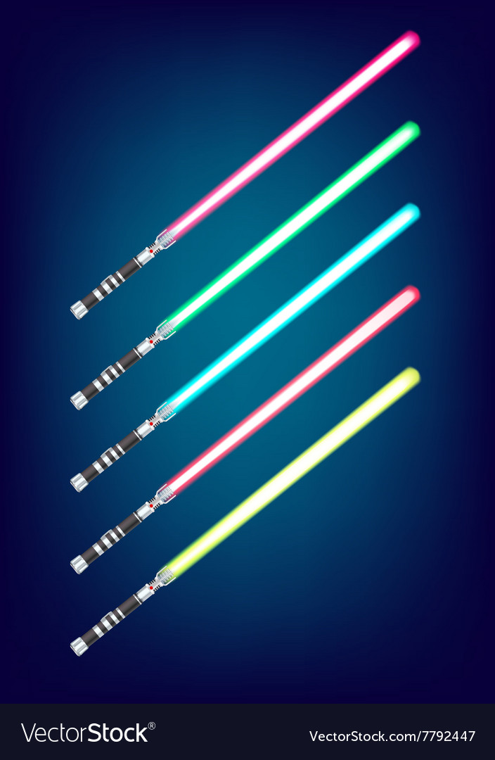 Light sword Royalty Free Vector Image - VectorStock