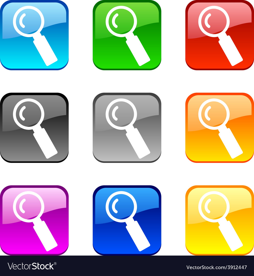 Search buttons Royalty Free Vector Image - VectorStock