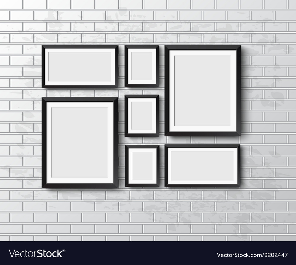 Set realistic frame Royalty Free Vector Image - VectorStock