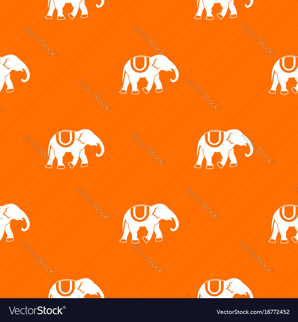 Elephant pattern seamless Royalty Free Vector Image
