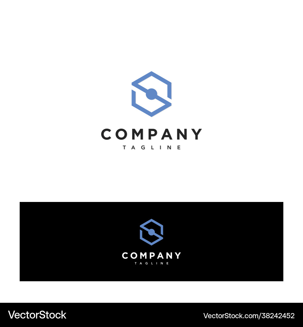 Modern and professional s initials logo design 1 Vector Image