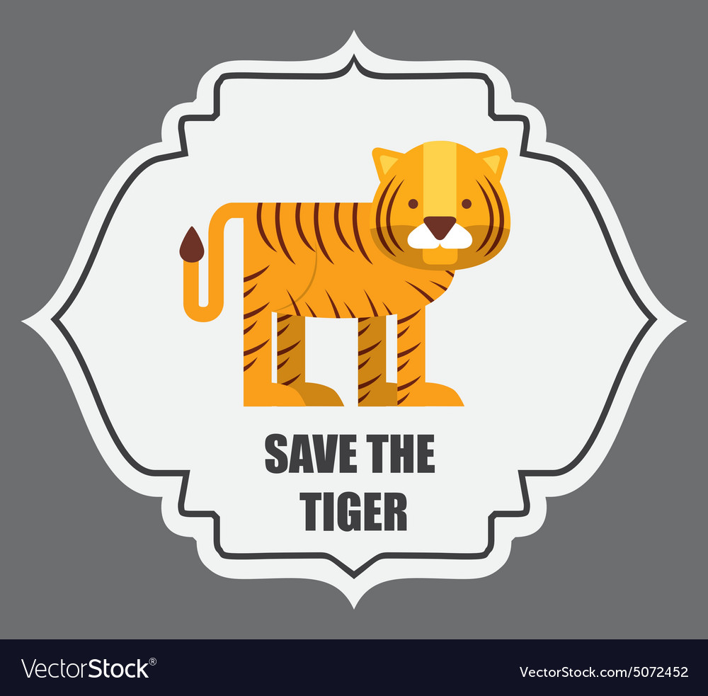 Save animals Royalty Free Vector Image - VectorStock
