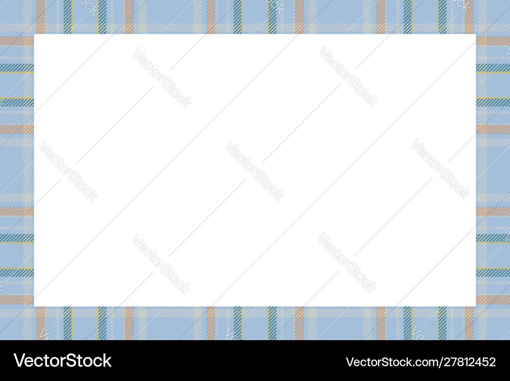 Vintage frame scottish border pattern retro Vector Image