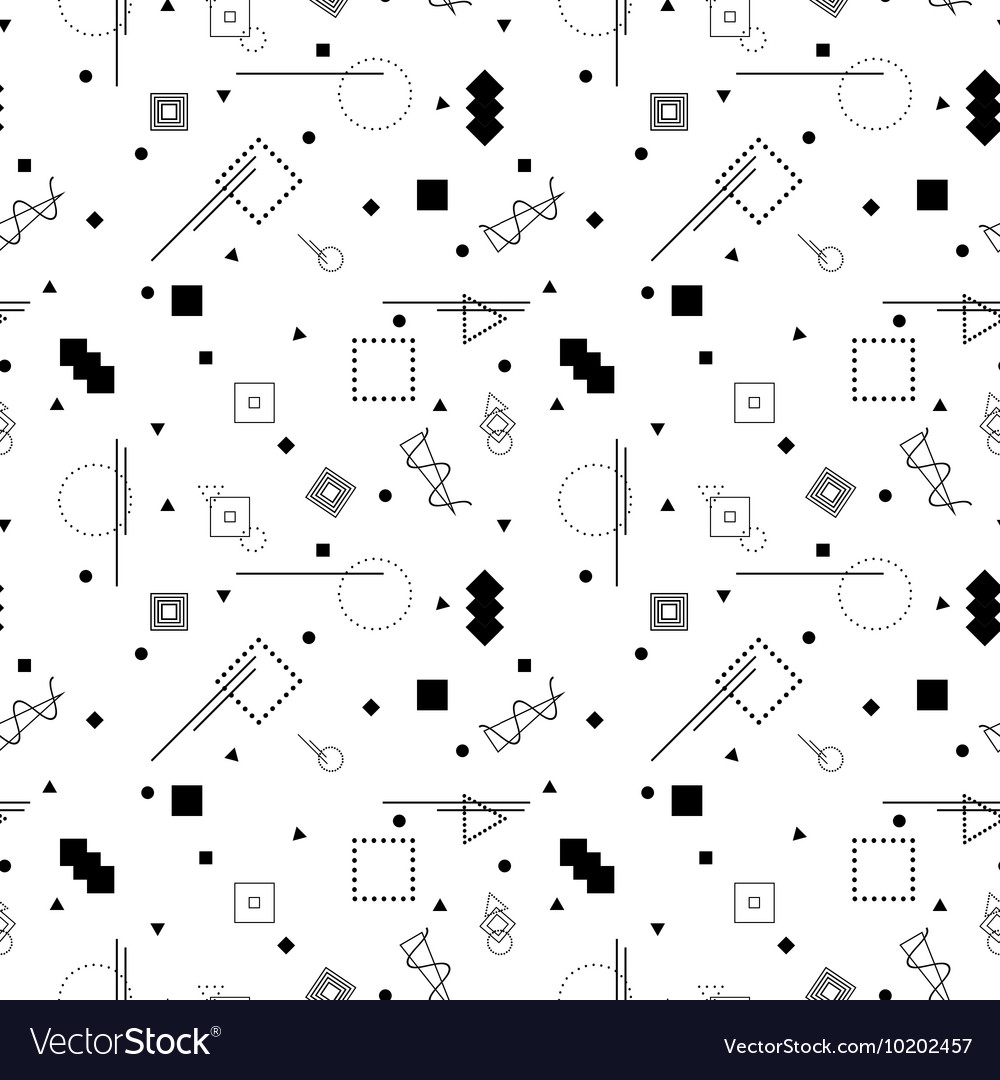 Abstract memphis pattern Royalty Free Vector Image