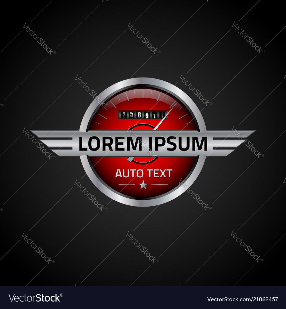 Auto performance logo Royalty Free Vector Image