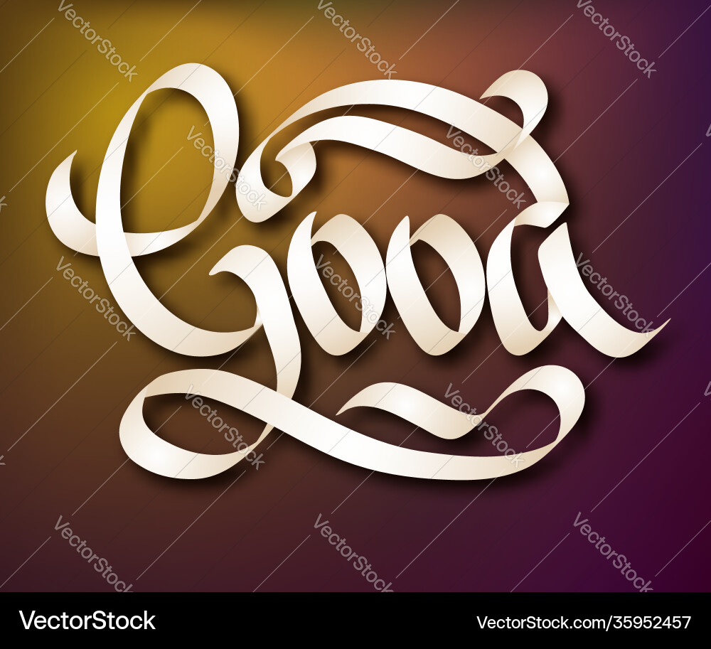 Calligraphic inscription design concept Royalty Free Vector