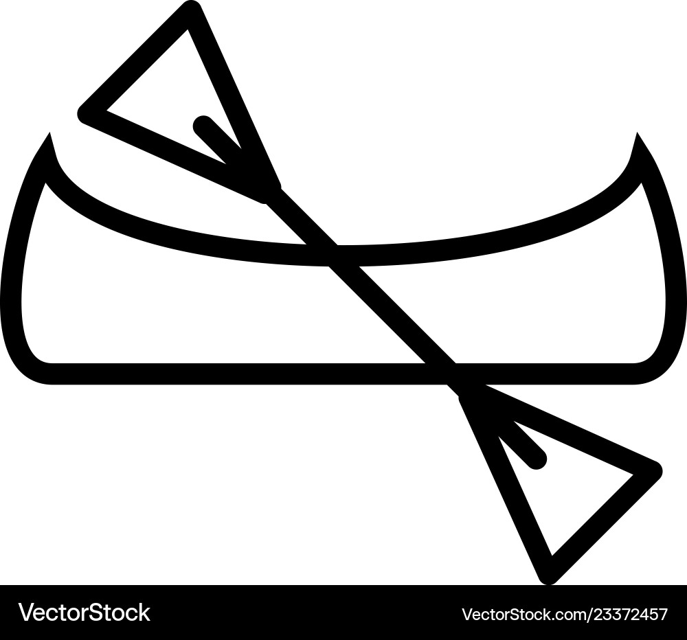 Canoe icon Royalty Free Vector Image - VectorStock