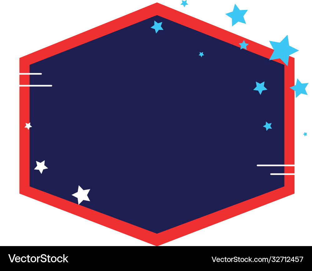 Label red and blue color on white background Vector Image