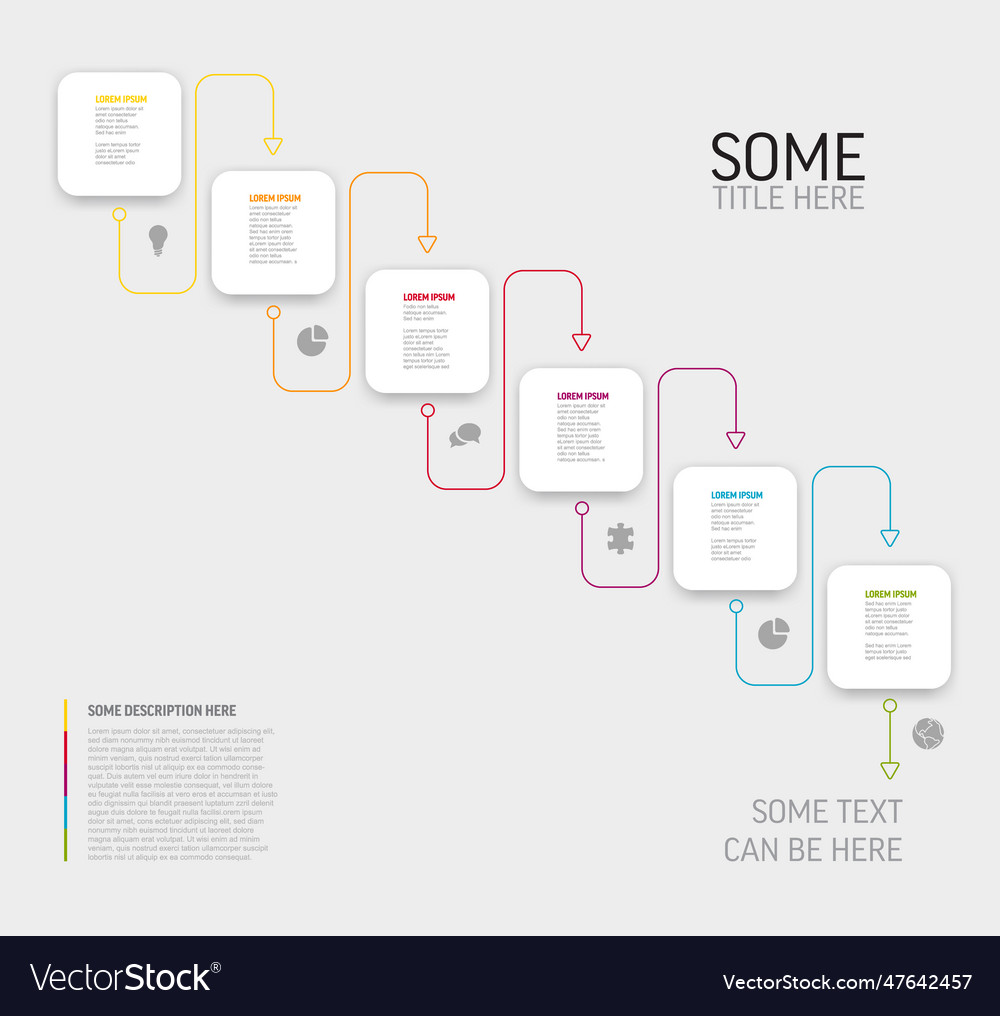 Light six diagonal steps template with white Vector Image Light six diagonal steps template with white Vector Image