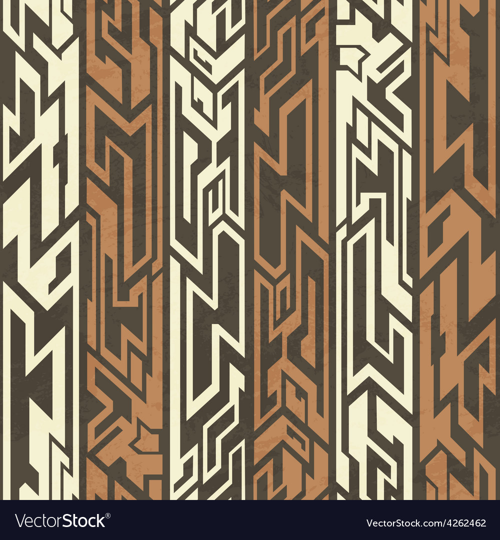 Aztec seamless pattern Royalty Free Vector Image