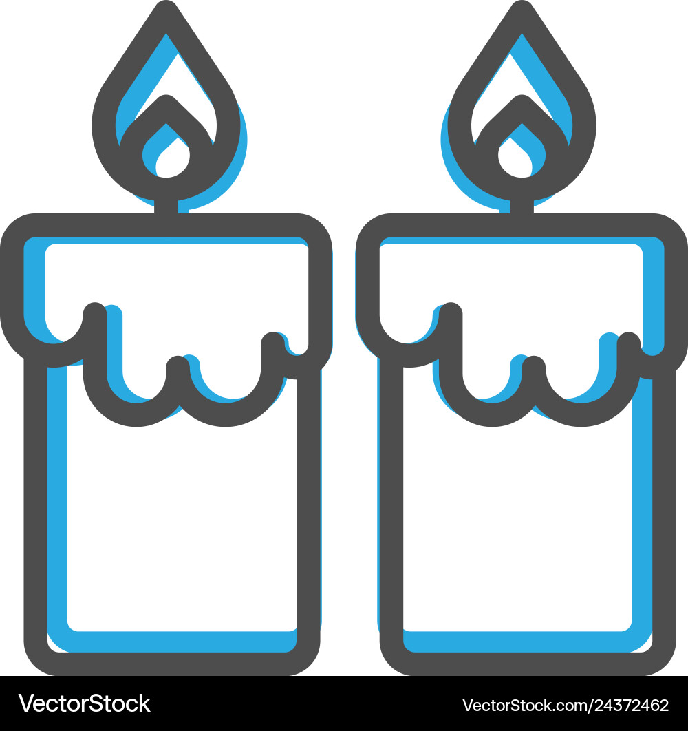 Candles icon design lifestyle icon Royalty Free Vector Image