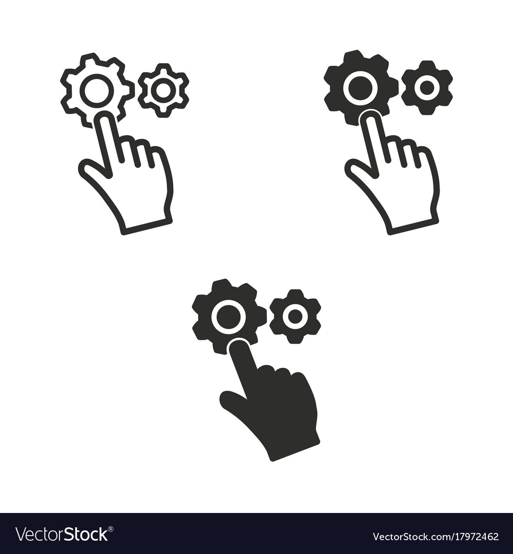 Digital interaction icon set Royalty Free Vector Image Digital interaction icon set Royalty Free Vector Image