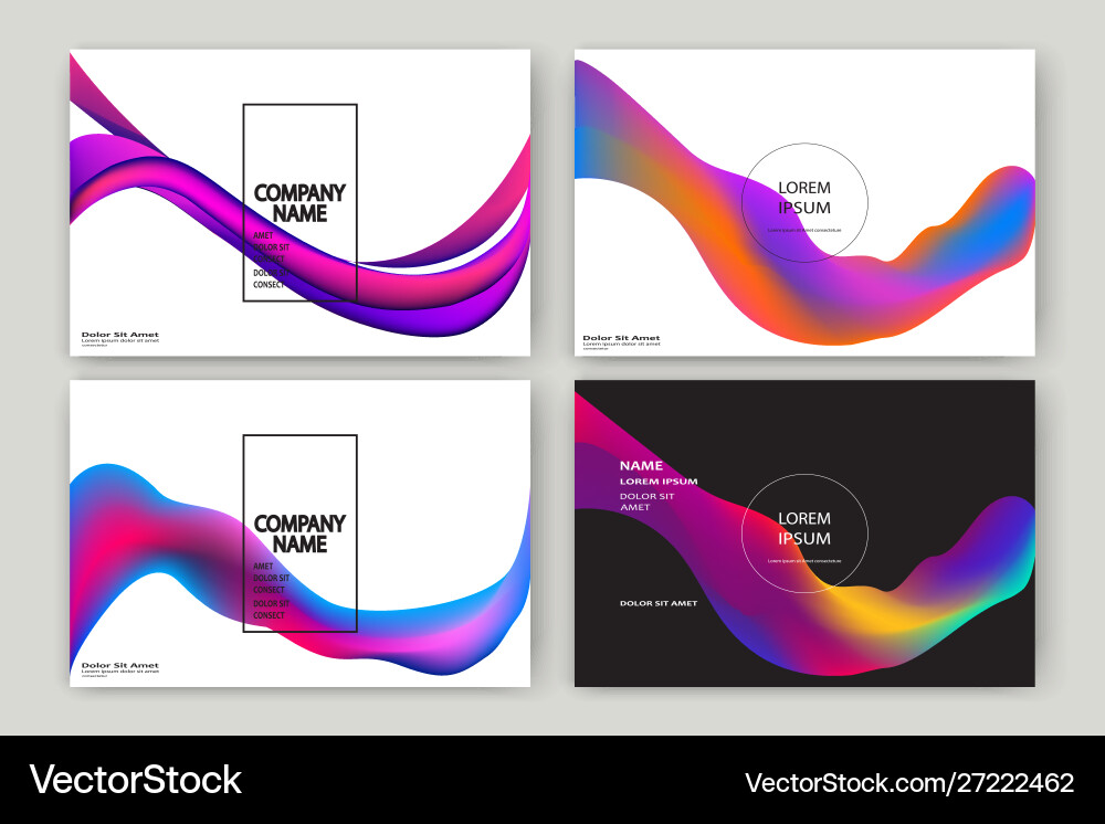 Fluid shapes isolated wavy liquid on white Vector Image