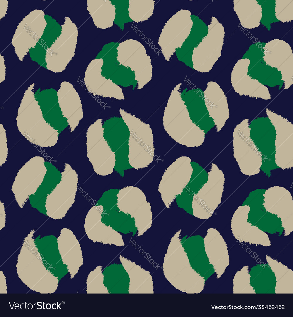 Green animal leopard seamless pattern background Vector Image