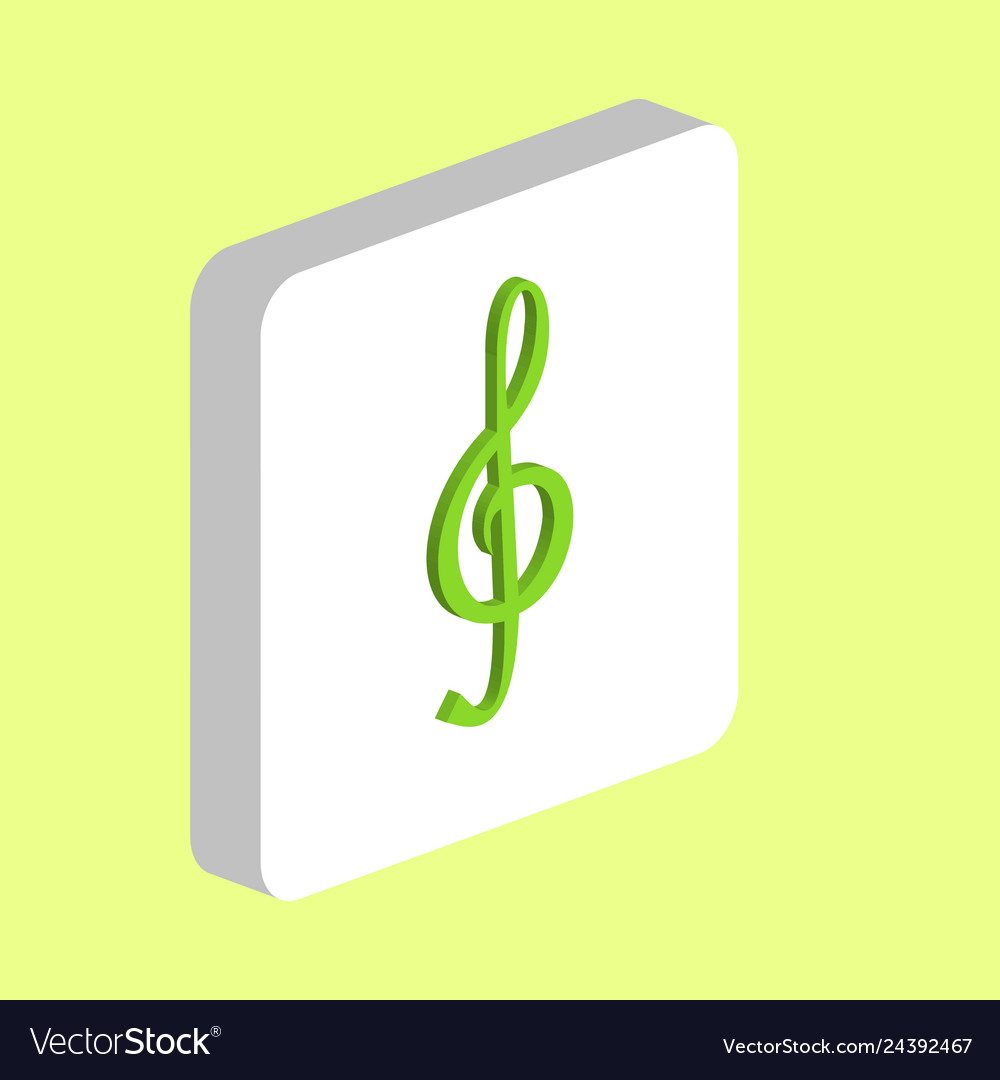 Clef computer symbol Royalty Free Vector Image
