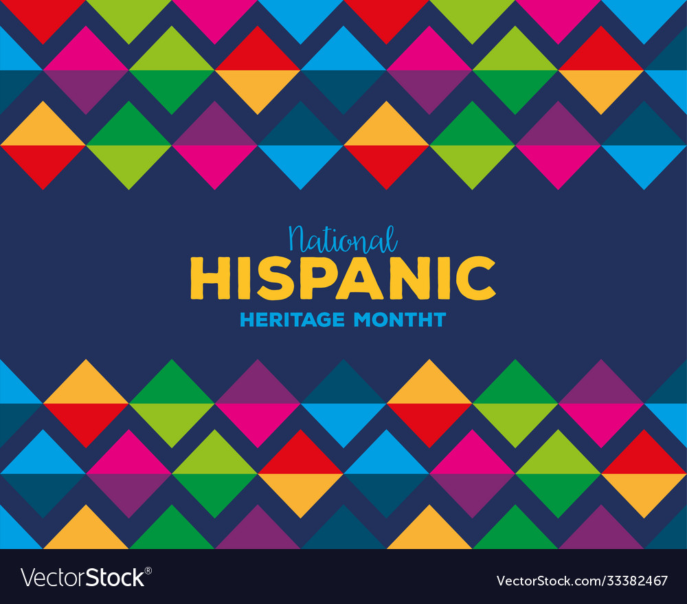 Colored pattern background national hispanic Vector Image