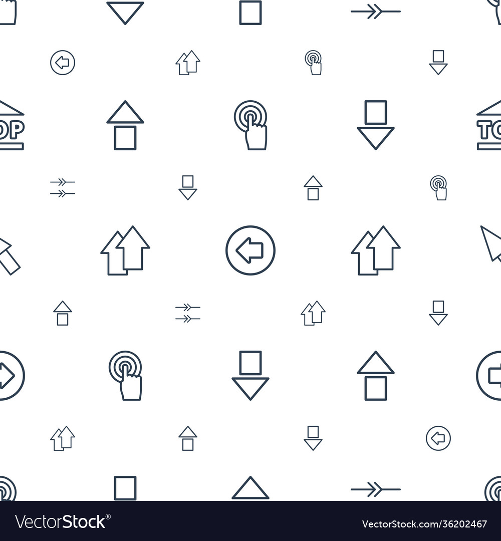 Cursor icons pattern seamless white background Vector Image