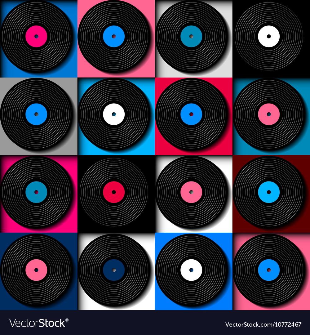 Disco abstract pattern Royalty Free Vector Image