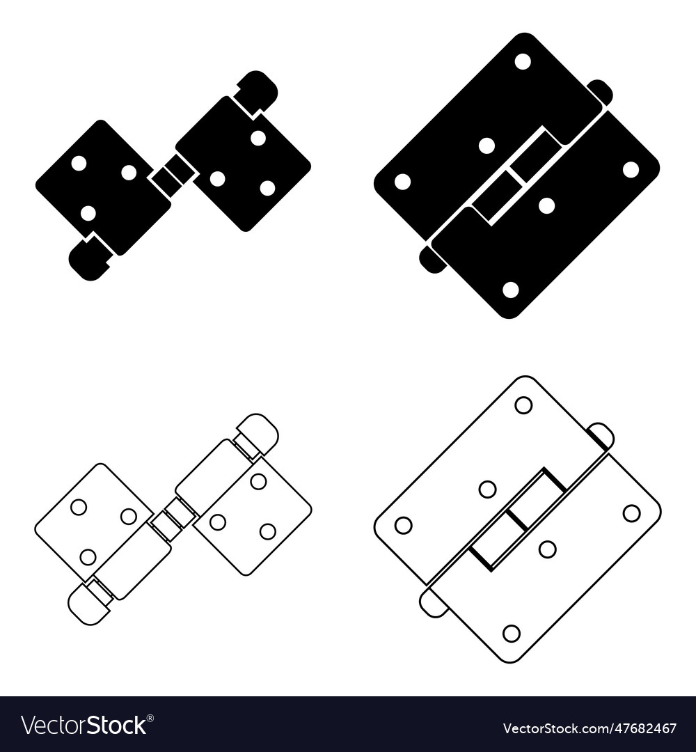 Door hinge icon Royalty Free Vector Image - VectorStock