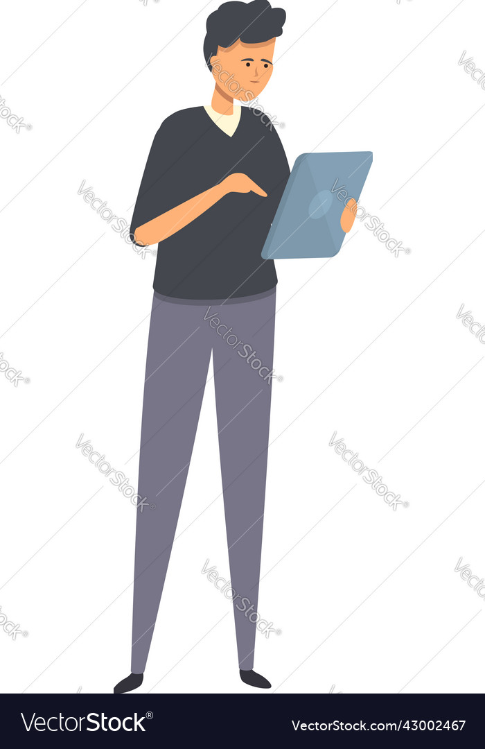 Engineer work icon cartoon system computer Vector Image