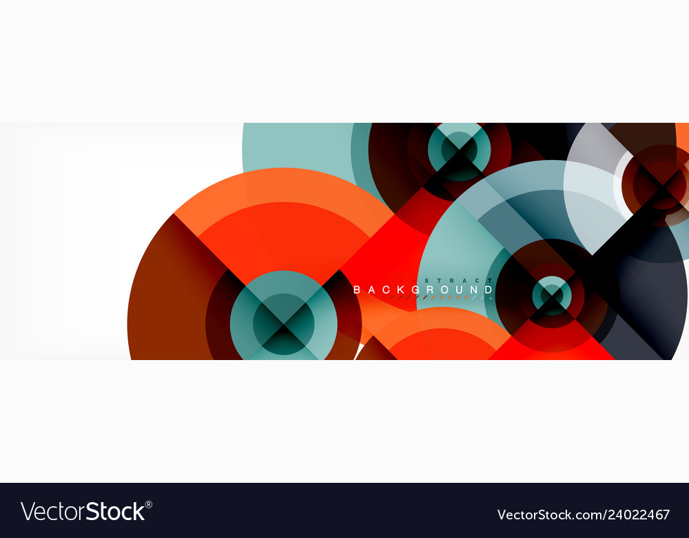 Geometric circle abstract background creative Vector Image