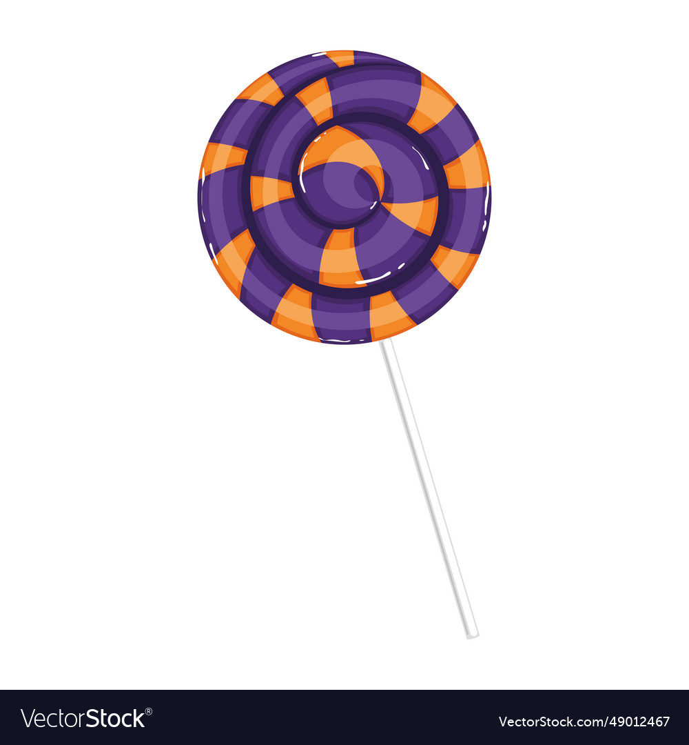 Halloween lollipop candy trick or treat Royalty Free Vector
