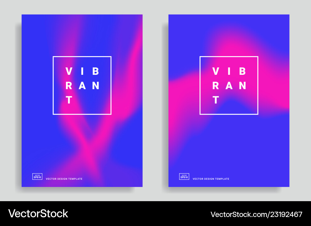 Set of trendy abstract design template Royalty Free Vector