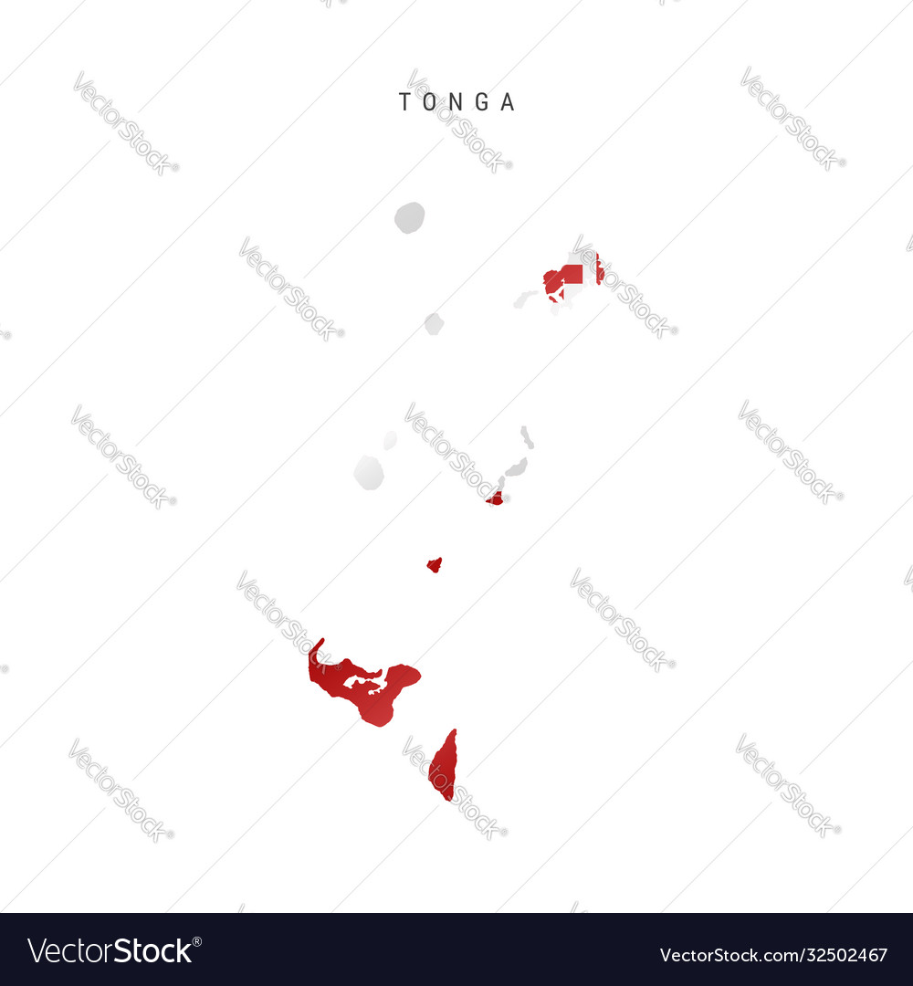 Waving flag map tonga Royalty Free Vector Image