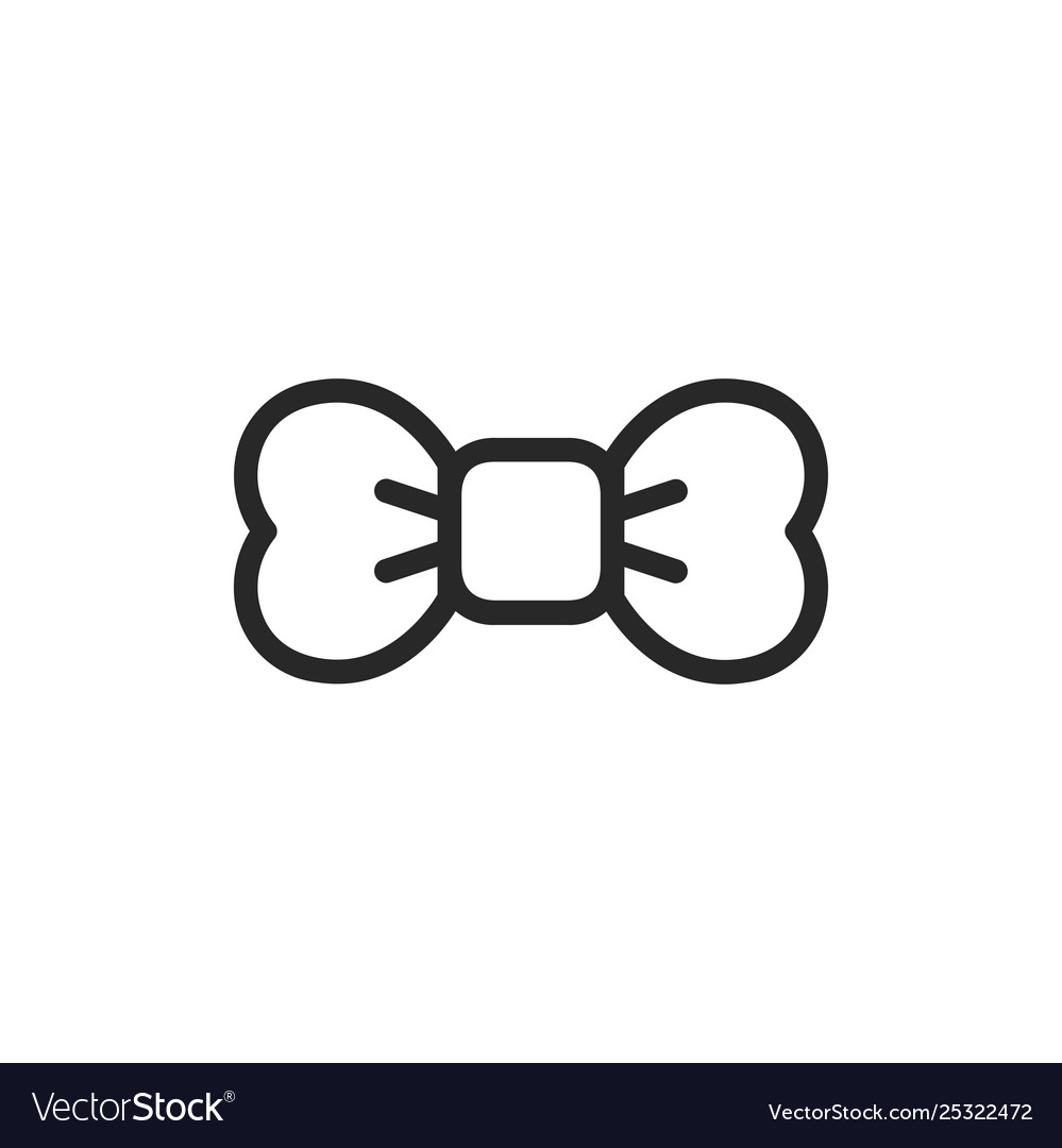 Bow tie icon Royalty Free Vector Image - VectorStock