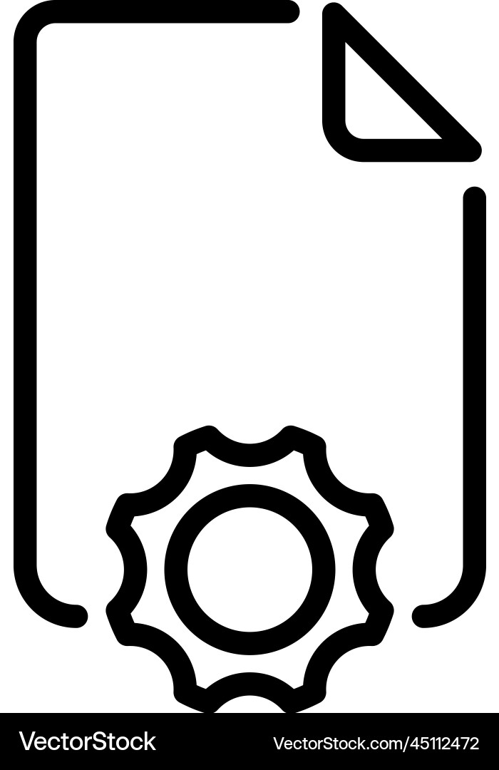 File setting icon Royalty Free Vector Image - VectorStock
