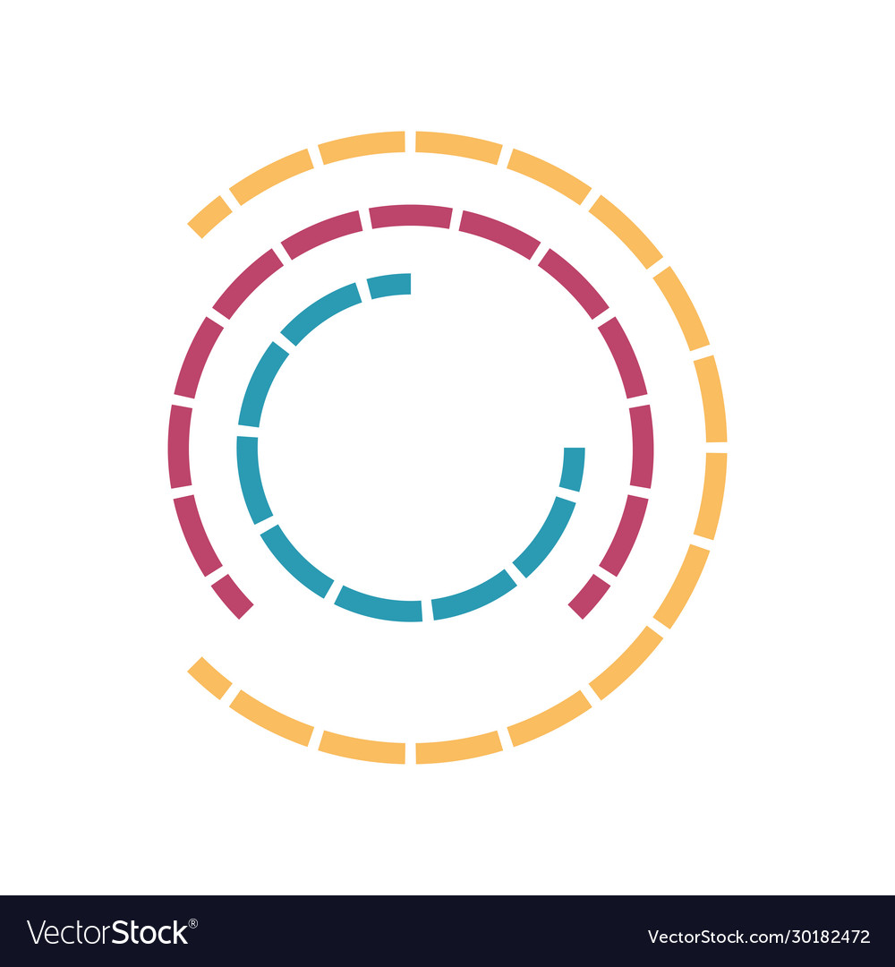 Lines loading circle flat style icon design Vector Image