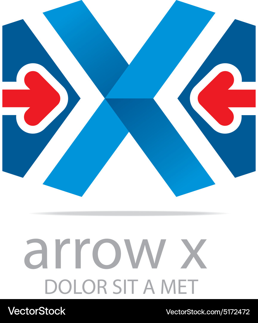 Penta house arrow design icon symbol Royalty Free Vector