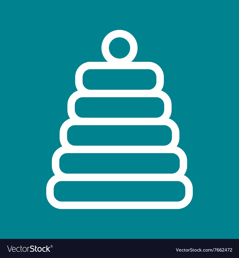 Stack toy Royalty Free Vector Image - VectorStock