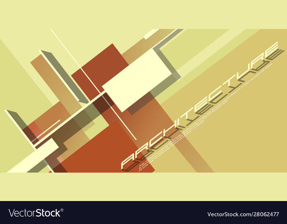 Architecture background mockup Royalty Free Vector Image