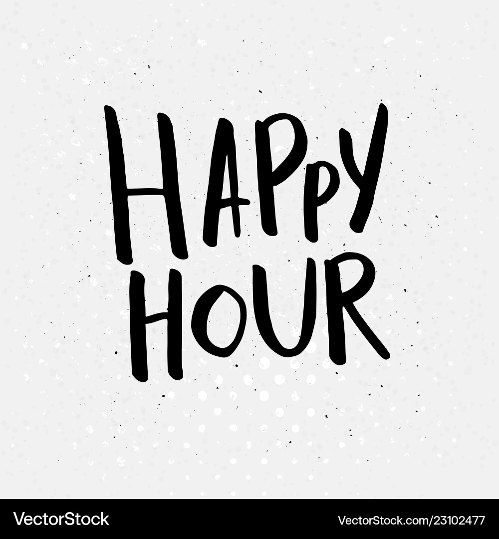 For your design with black calligraphic happy Vector Image