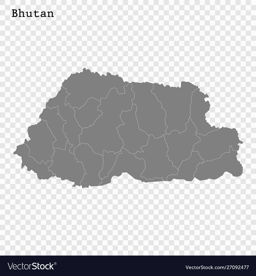 High quality map with borders Royalty Free Vector Image