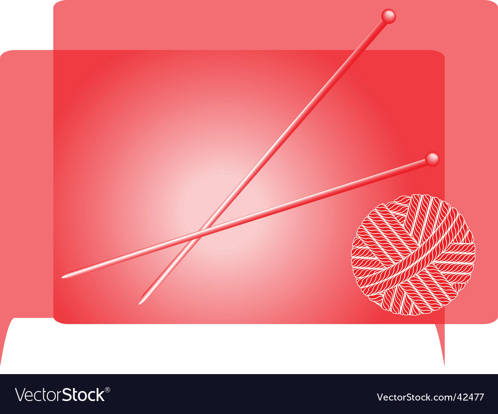 Knitting Royalty Free Vector Image - VectorStock