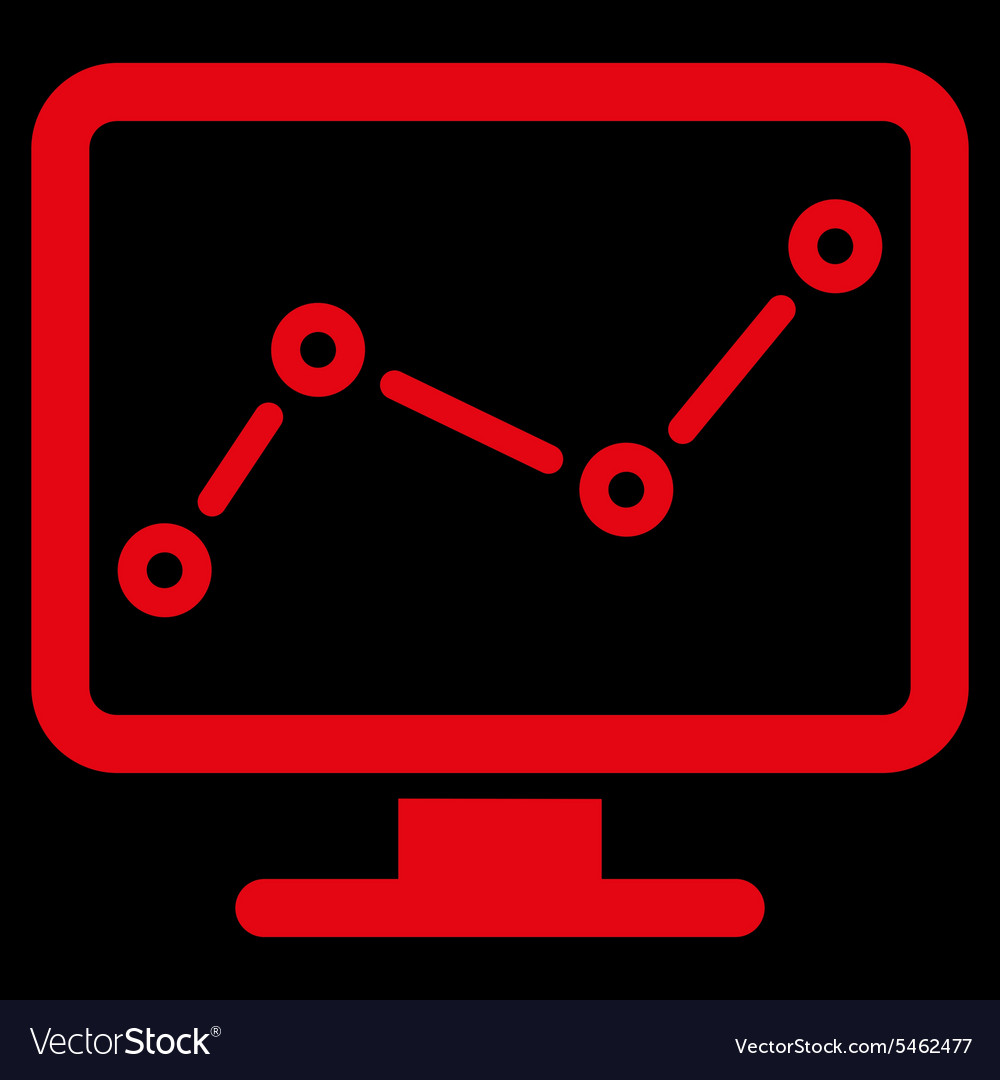 Monitoring icon from business bicolor set Vector Image Monitoring icon from business bicolor set Vector Image