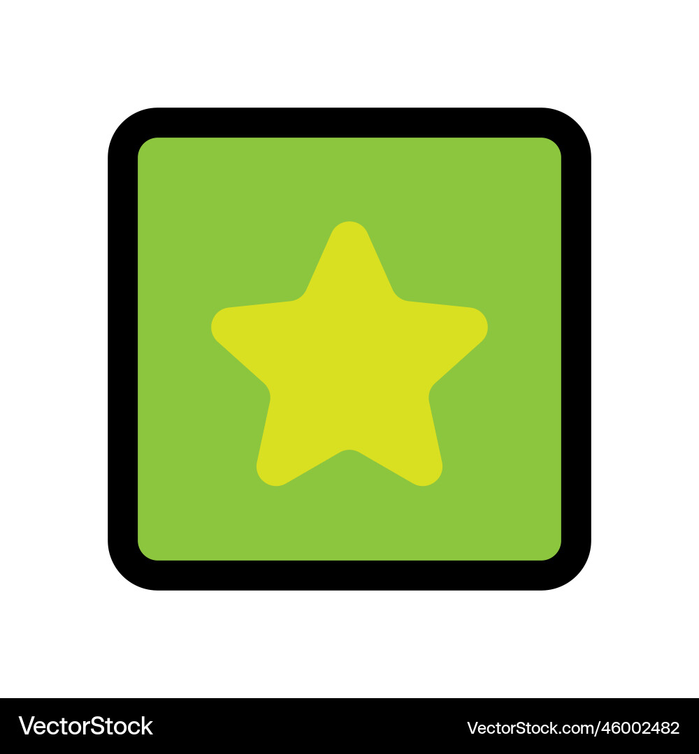 Chosen one icon line isolated on white background Vector Image