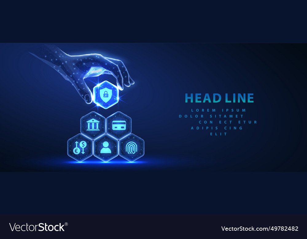 Complex banking secure system Royalty Free Vector Image