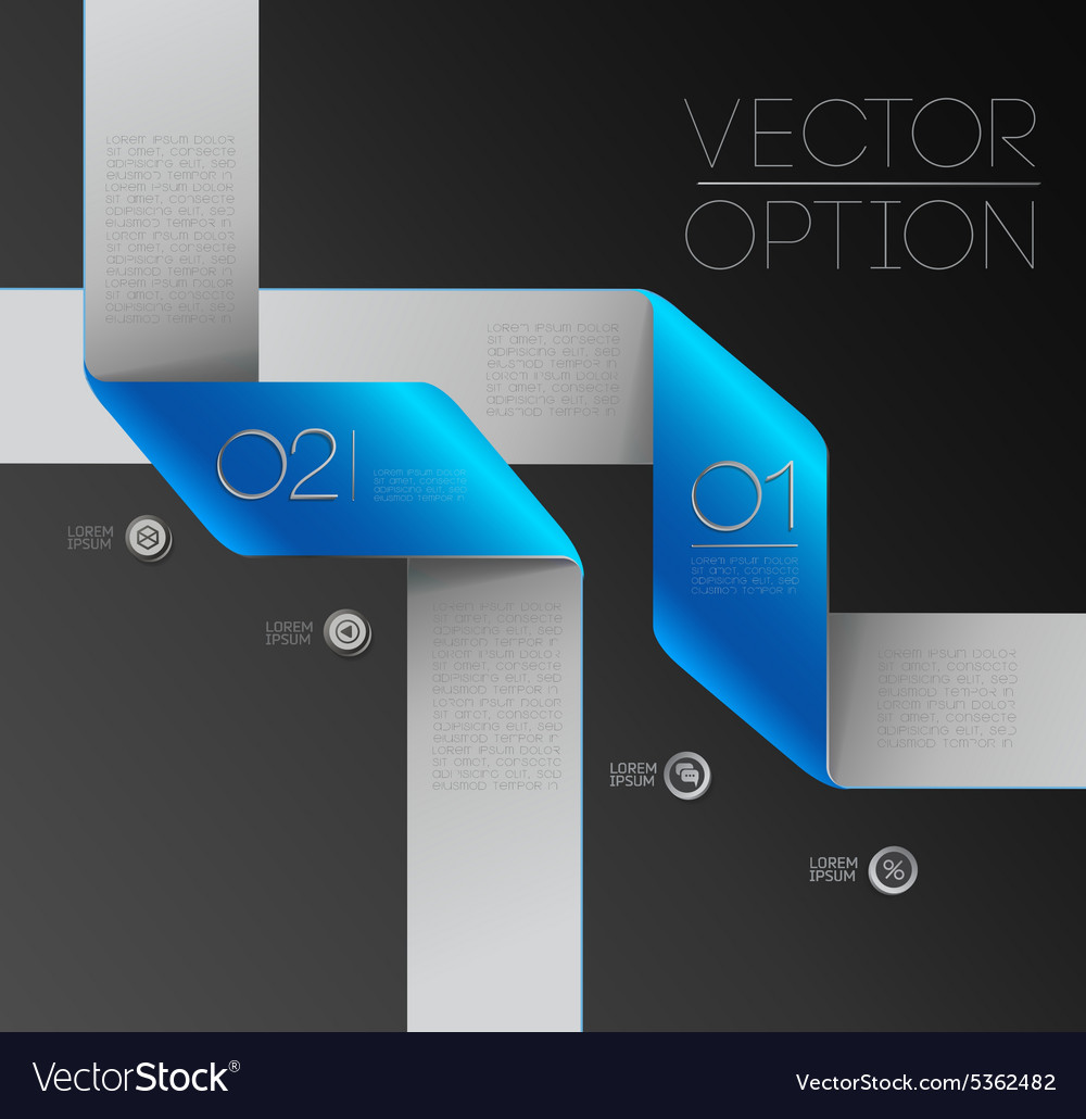 Design elements for options Royalty Free Vector Image