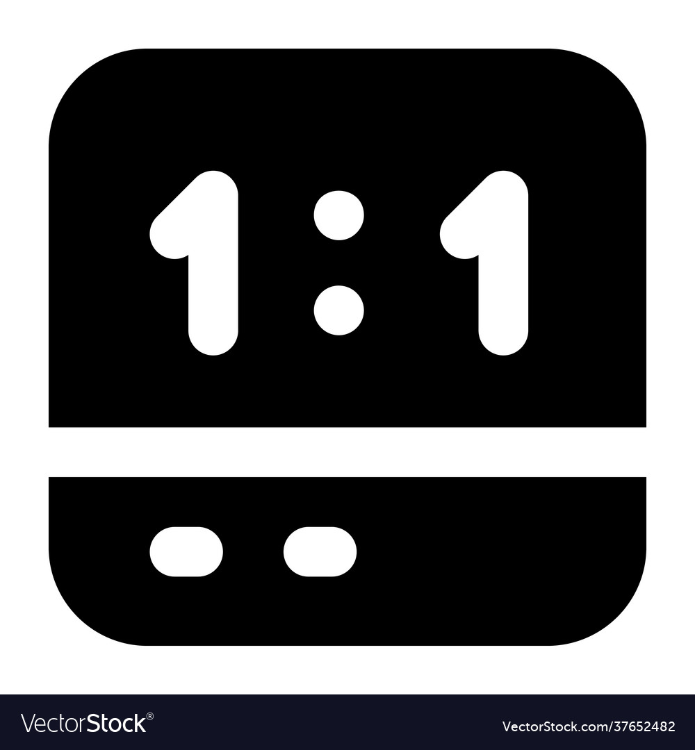 Digital timer Royalty Free Vector Image - VectorStock