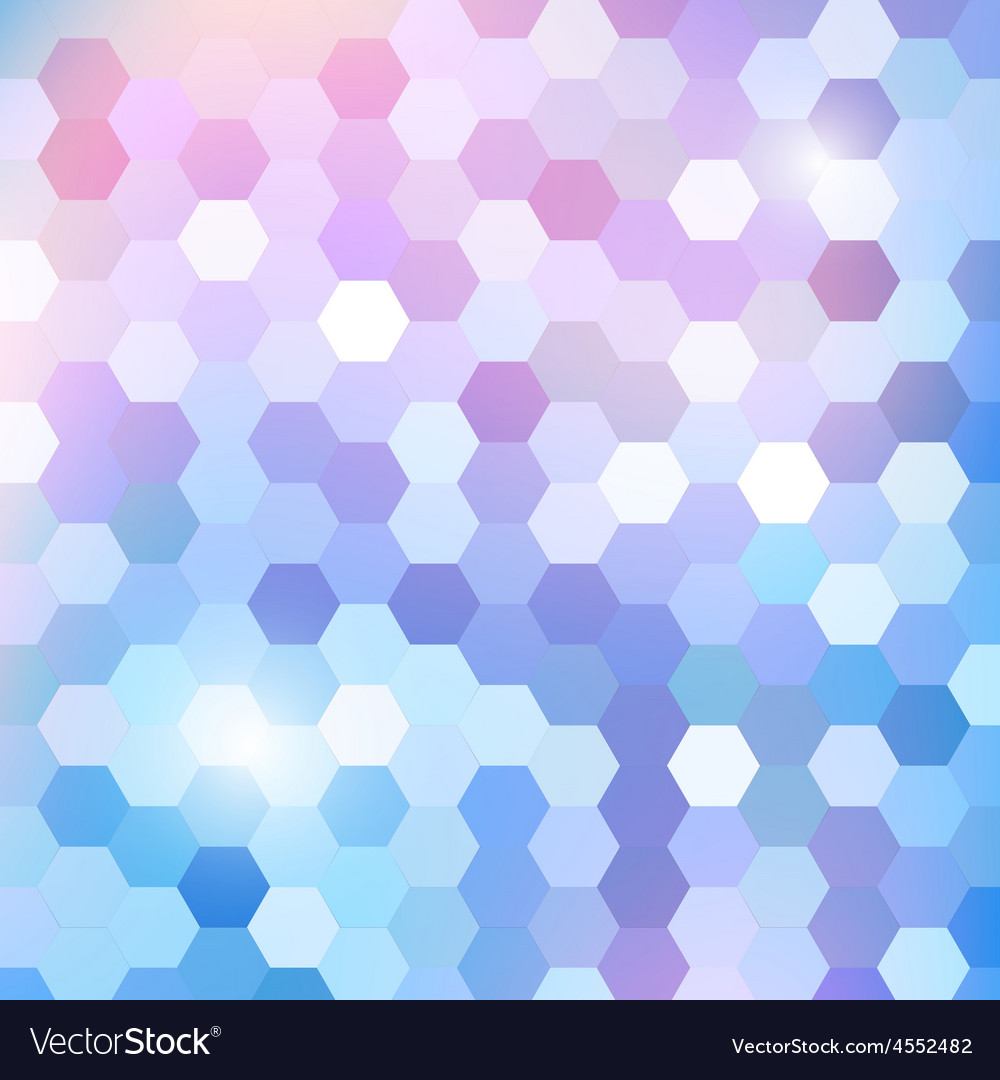 Geometric shining pattern with hexagon Royalty Free Vector