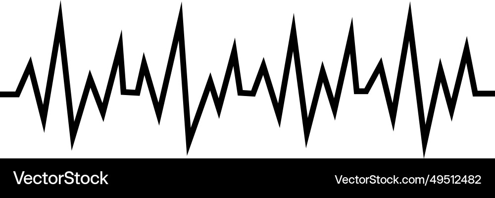 Radio wave icon monochrome simple sound Royalty Free Vector