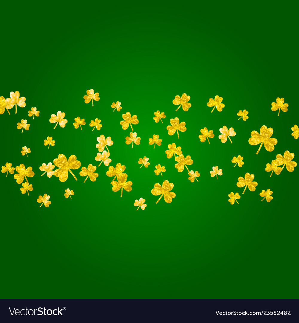Shamrock background for saint patricks day Vector Image