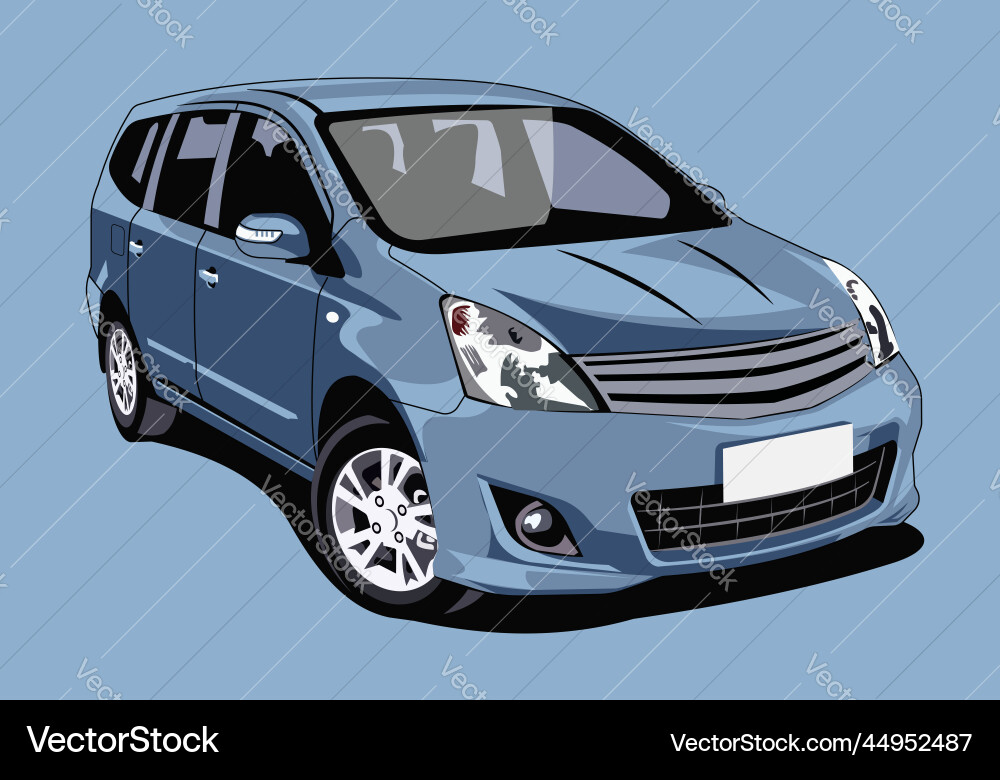 Family car design Royalty Free Vector Image - VectorStock