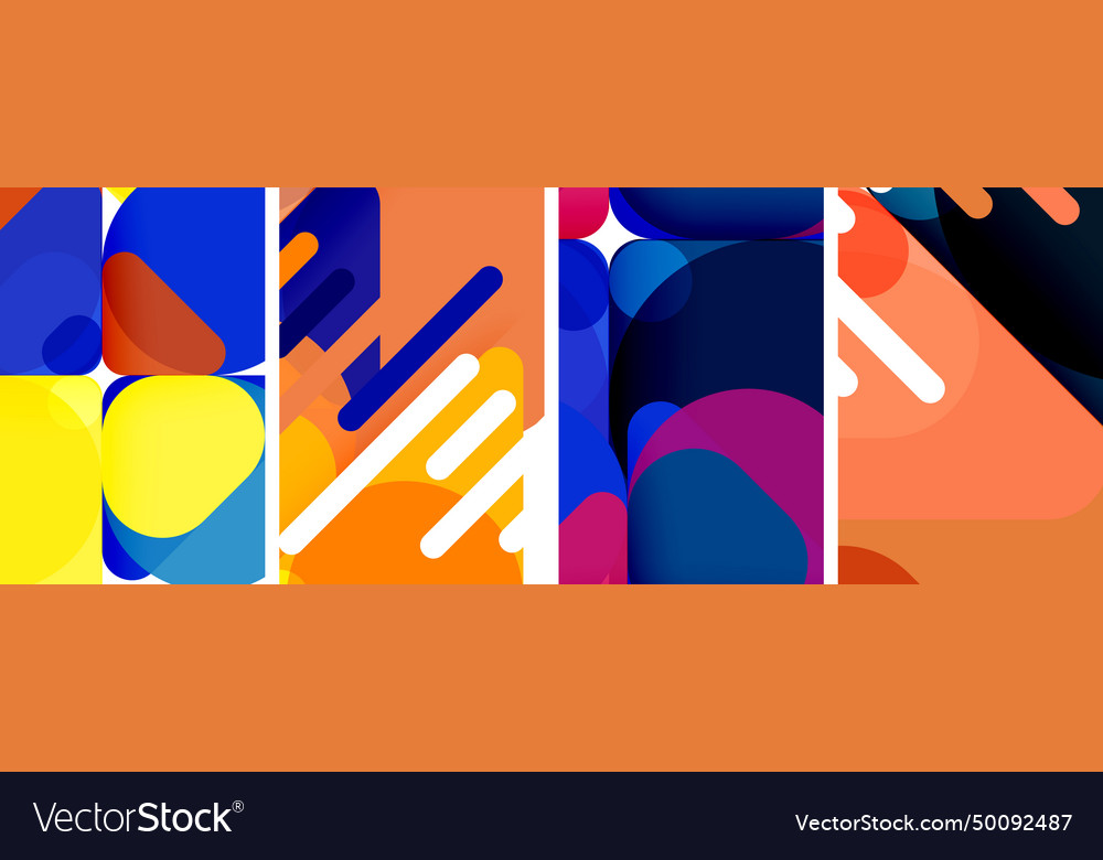 Geometric elements abstract backgrounds for Vector Image