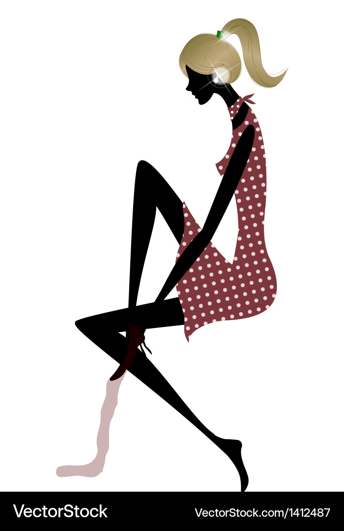 Side view of woman Royalty Free Vector Image - VectorStock