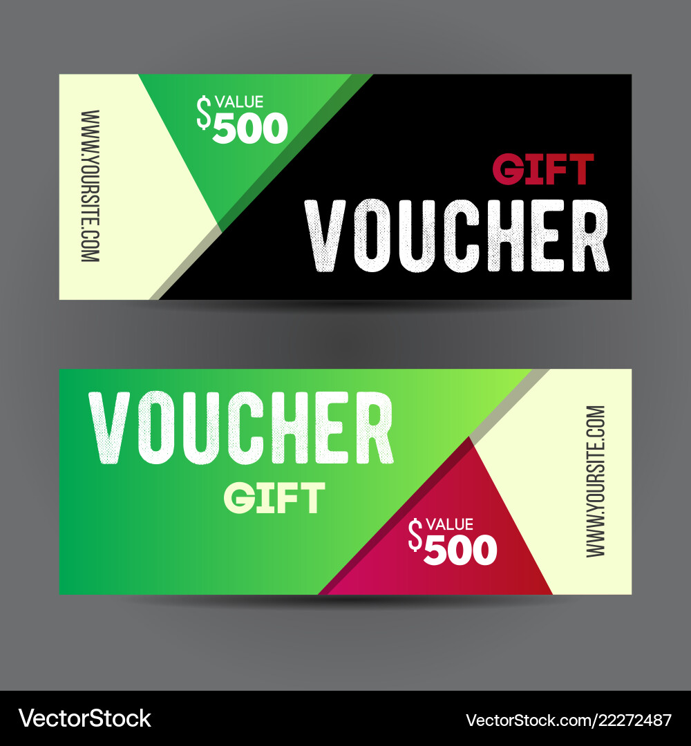 Voucher gift for shop with offer template Vector Image